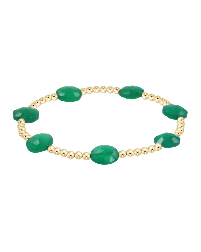 enewton Admire Gold 3mm Bead Bracelet - Green Onyx – Hip Chics Boutique